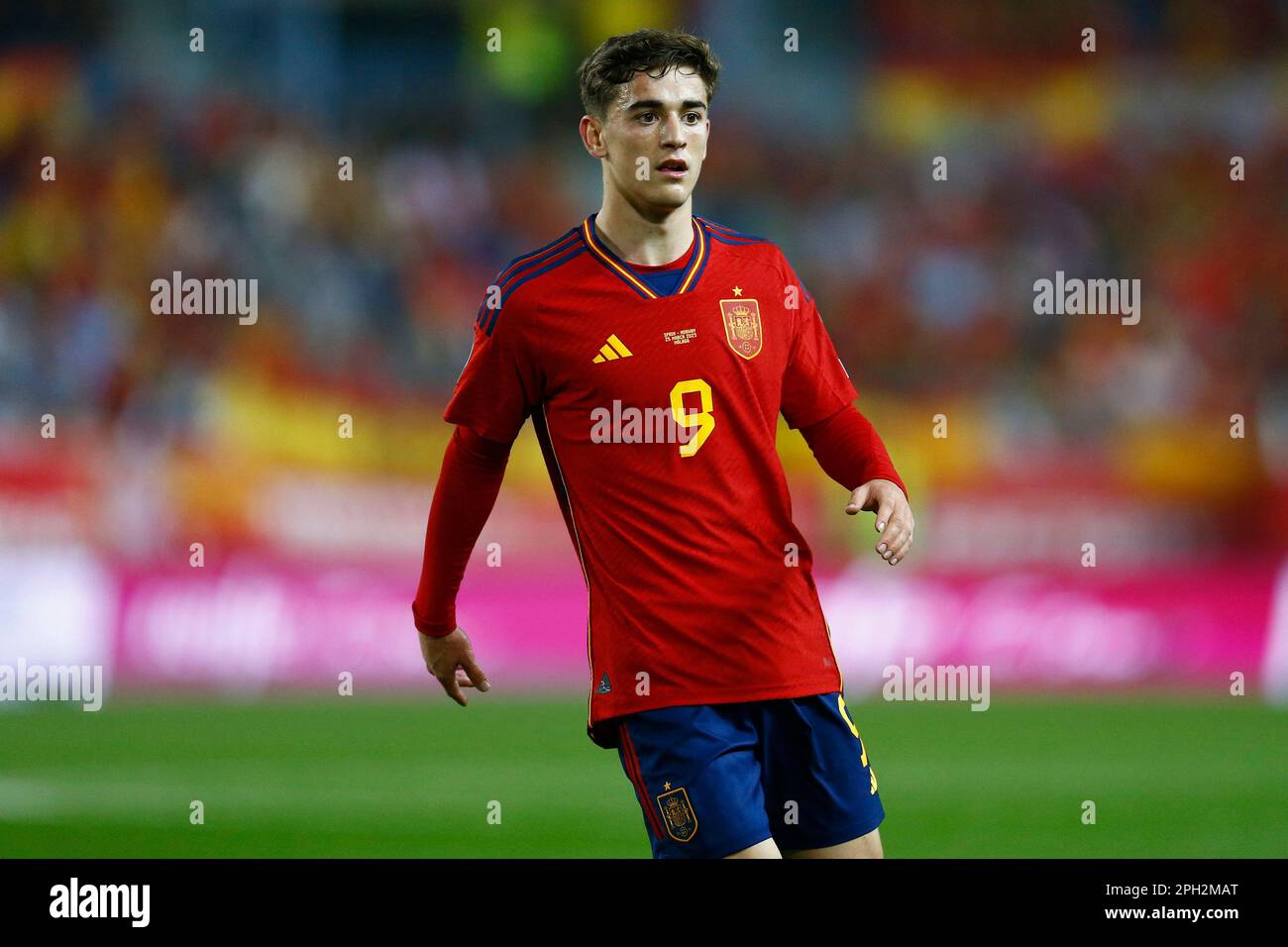Gavi of Spain during the European Qualifiers match between Spain v ...