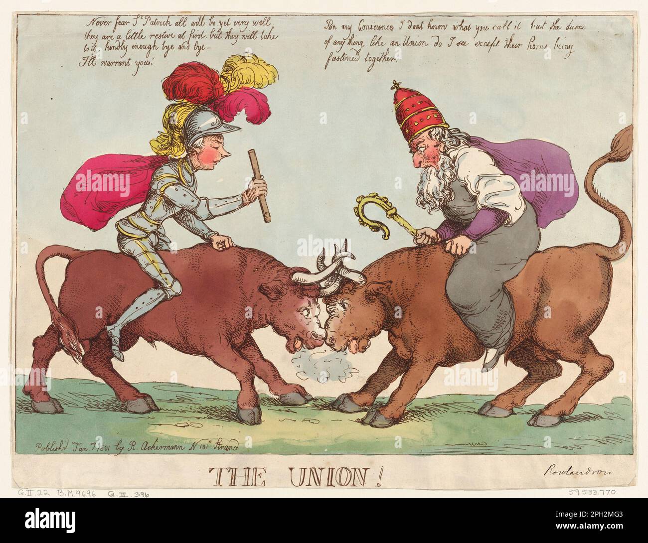 The Union. Thomas Rowlandson. January 1, 1801 Stock Photo - Alamy