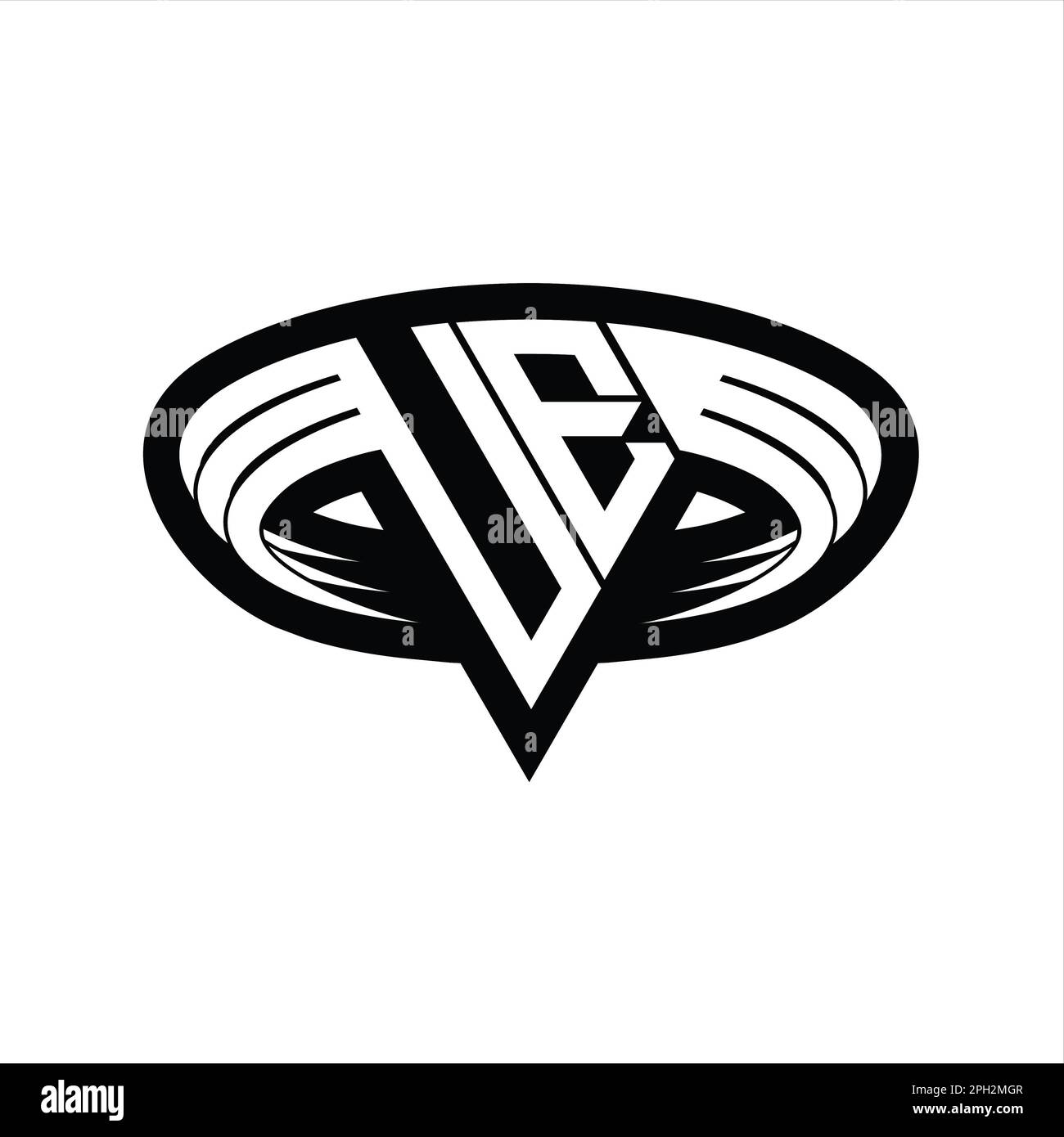 UE Logo monogram letter with triangle shape slice isolated outline design template Stock Photo ...