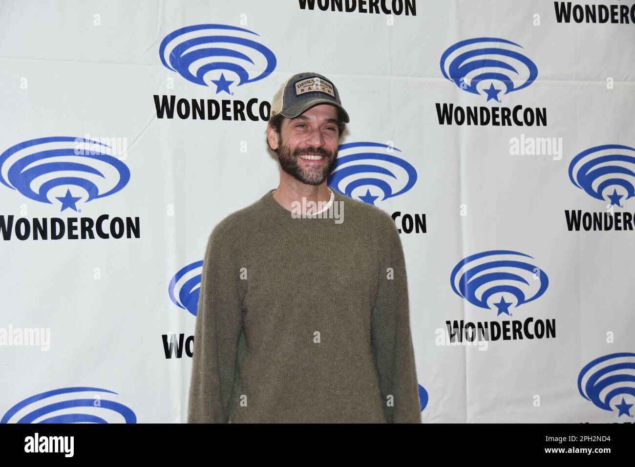 Eli Jorne arrival at The Walking Dead: Dead City photocall at WonderCon ...