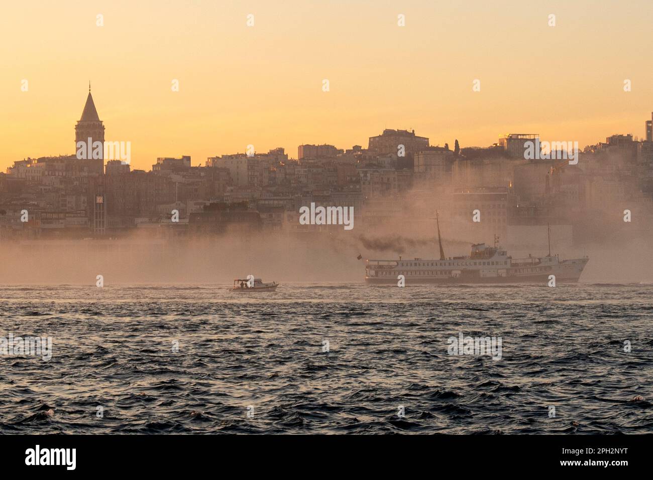 Istanbul, Istanbul, Turkey. 25th Mar, 2023. A view from Galata Tower in ...