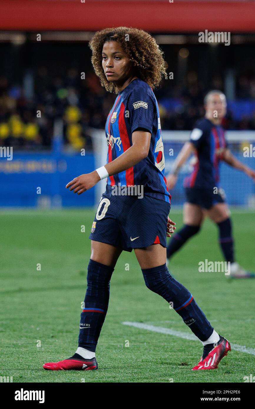 Barcelona, Spain. 25th Mar, 2023. Vicky Lopez in action during the ...