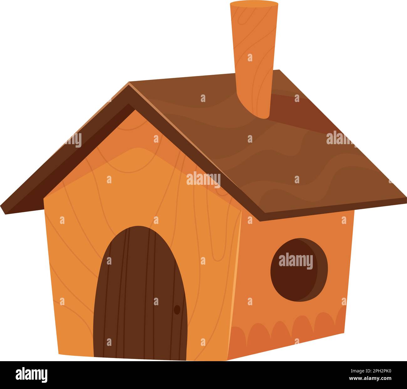 Small handmade wooden bird Stock Vector Images - Alamy