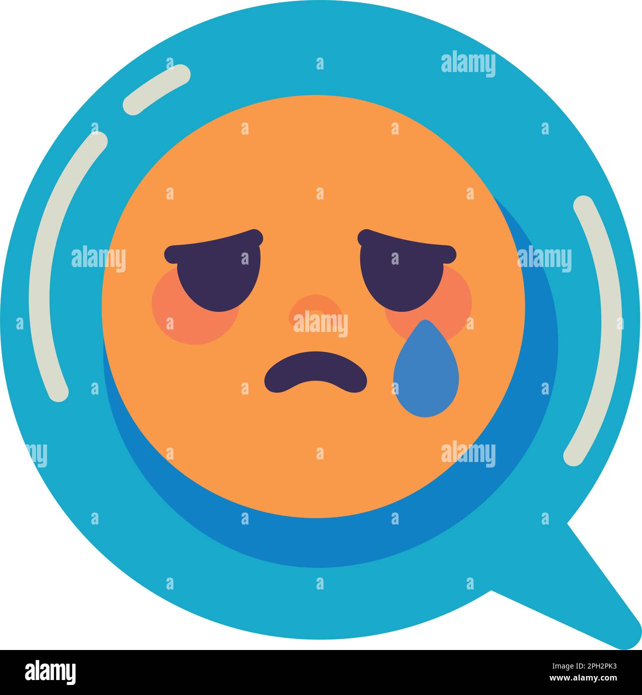 cry emoji social media Stock Vector Image & Art - Alamy