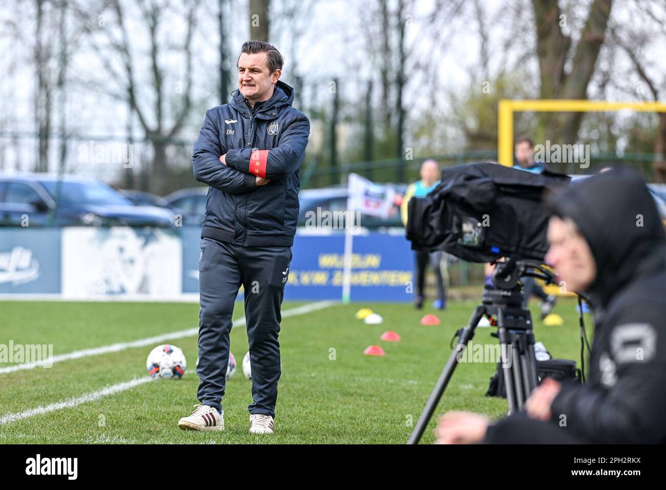 Zaventem, Belgium. 25th Mar, 2023. Head Coach Dave Mattheus of ...