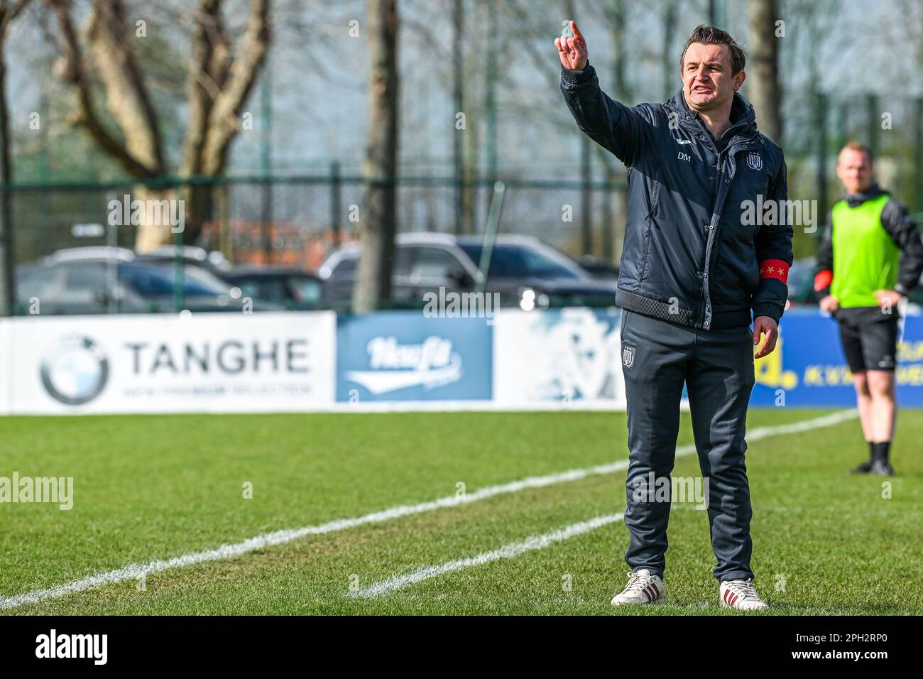 Zaventem, Belgium. 25th Mar, 2023. Head Coach Dave Mattheus of ...