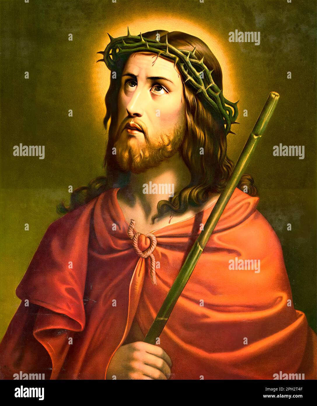 Saint Young Men Jesus Flower Crown