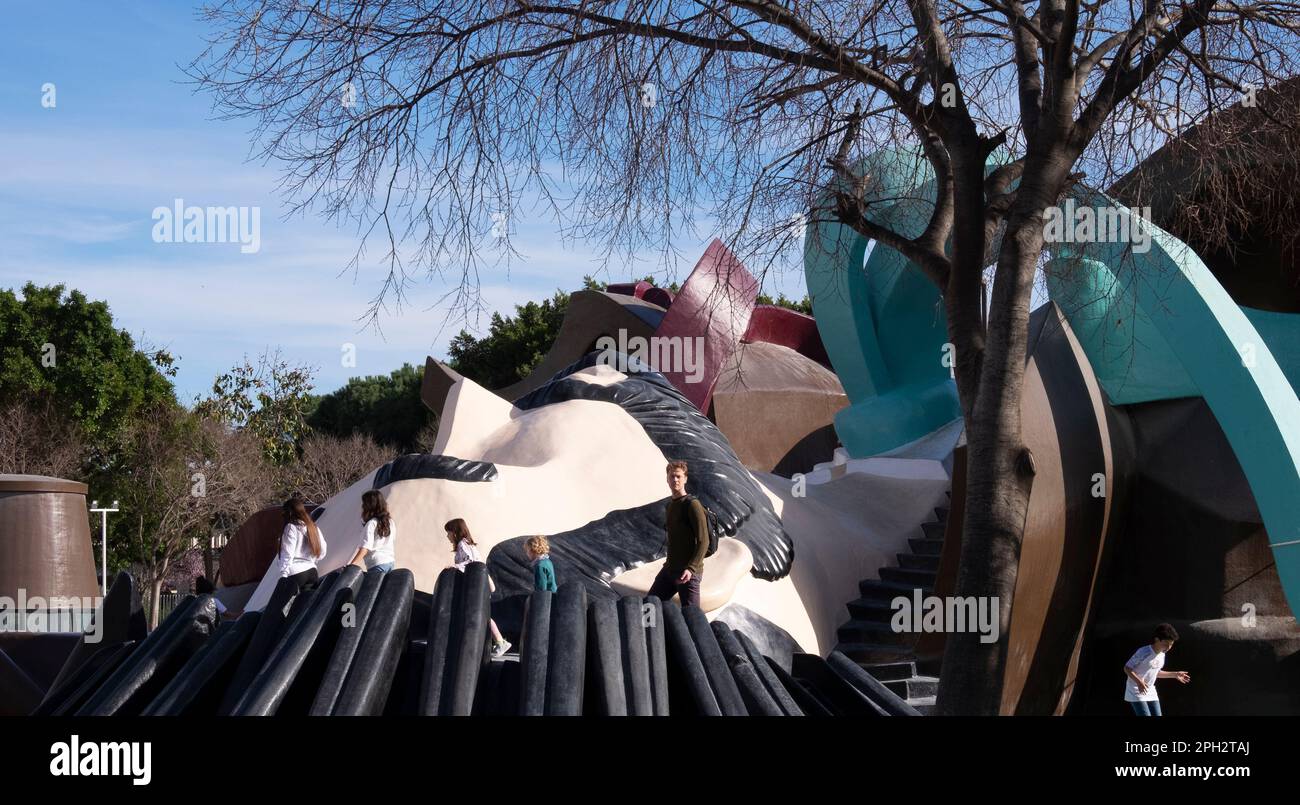 Gulliver Park in Valencia,Spain Stock Photo - Alamy
