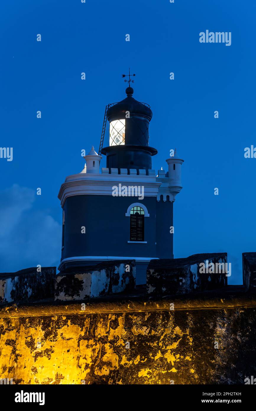 Lighthouse, San Felipe del Morro Castle, San Juan National Historic ...