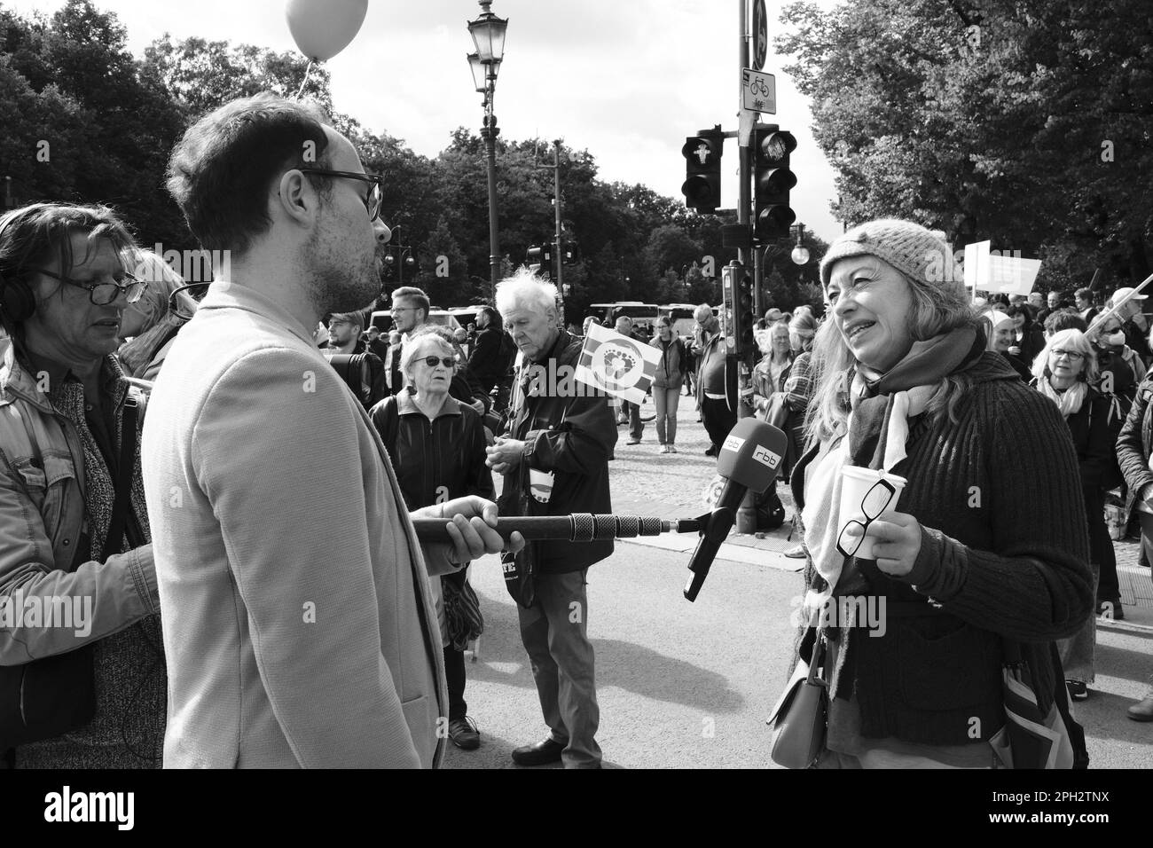 Berlin Brandenburger Tor, Marsch fuer das Leben. March for Life Stock ...