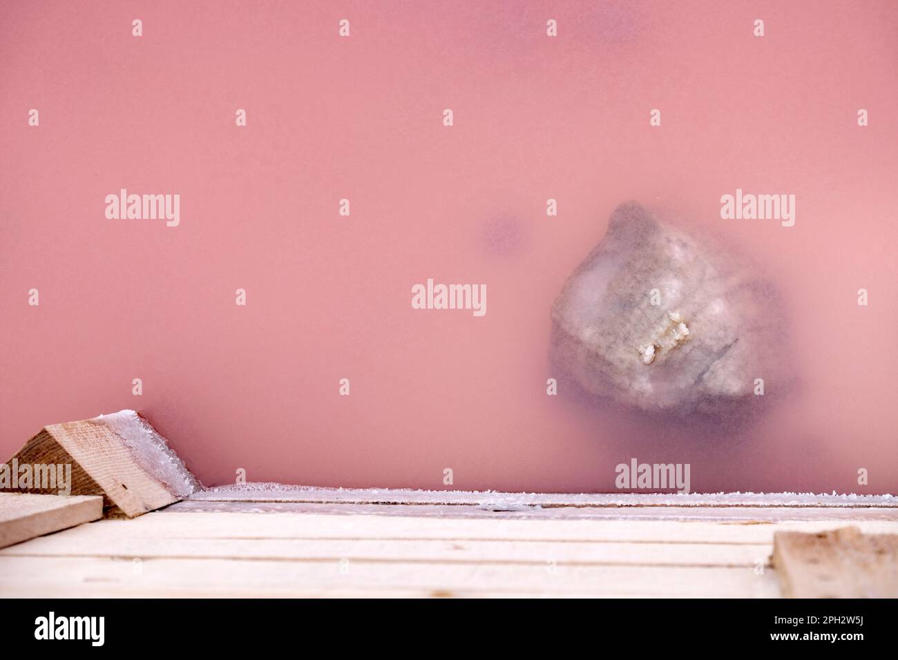 pink lake in mar manor,spain Stock Photo - Alamy