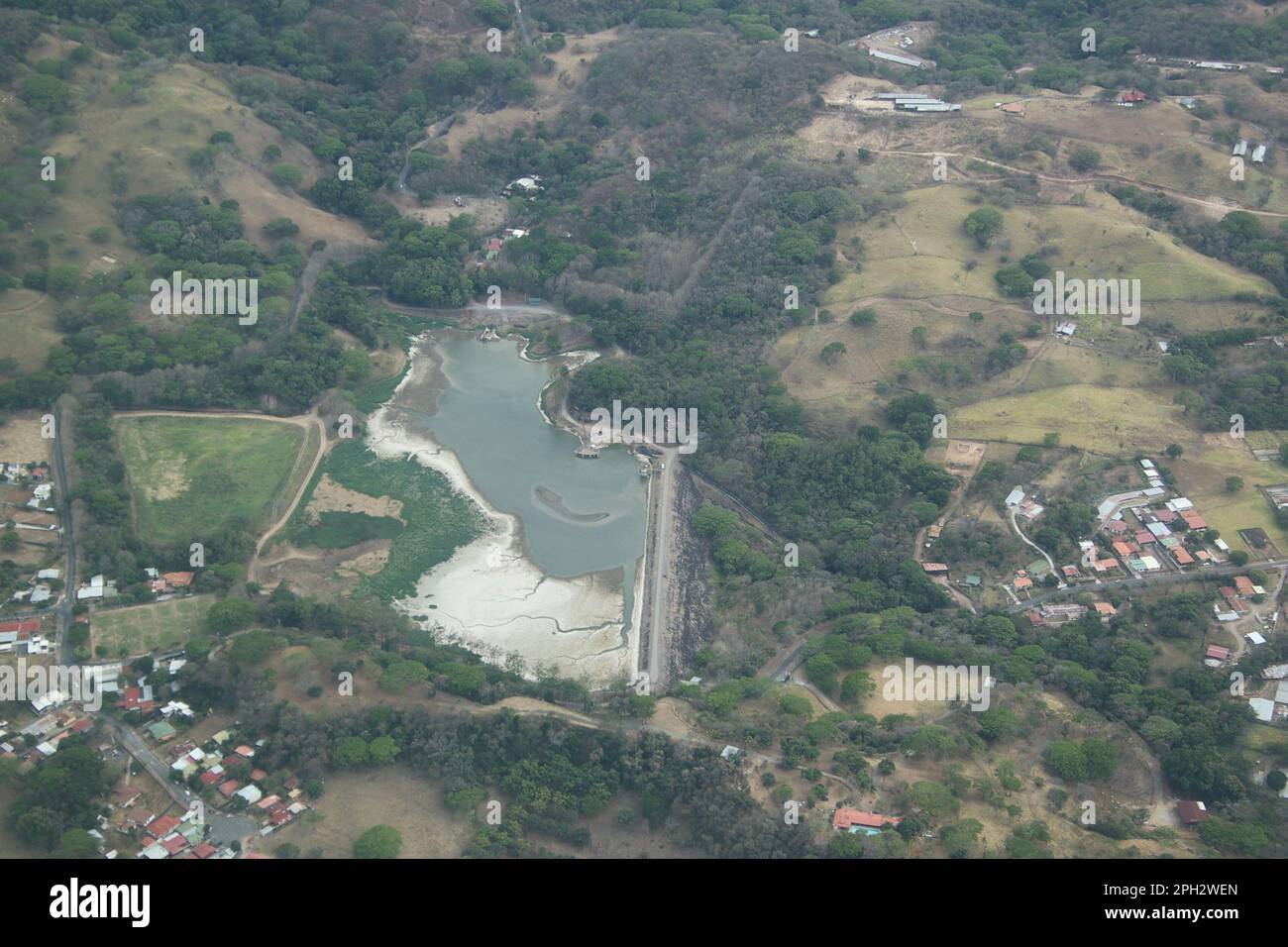 Aerial View of a hydroelectric water dam Stock Photo - Alamy