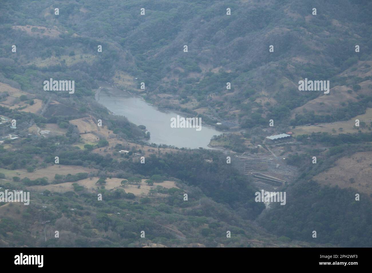 Aerial View of a hydroelectric water dam Stock Photo - Alamy