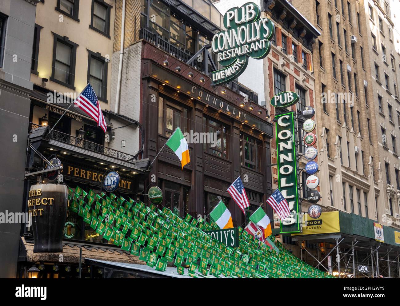 Connolly's pub and restaurant is a popular Irish bar in the theater district in Manhattan, 2023 ...
