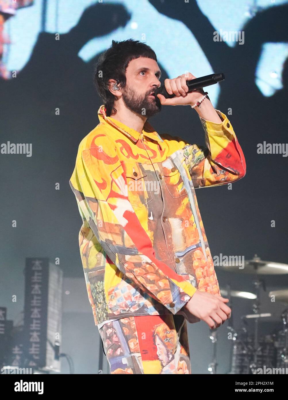 Kasabian on stage during the Teenage Cancer Trust show at the Royal ...