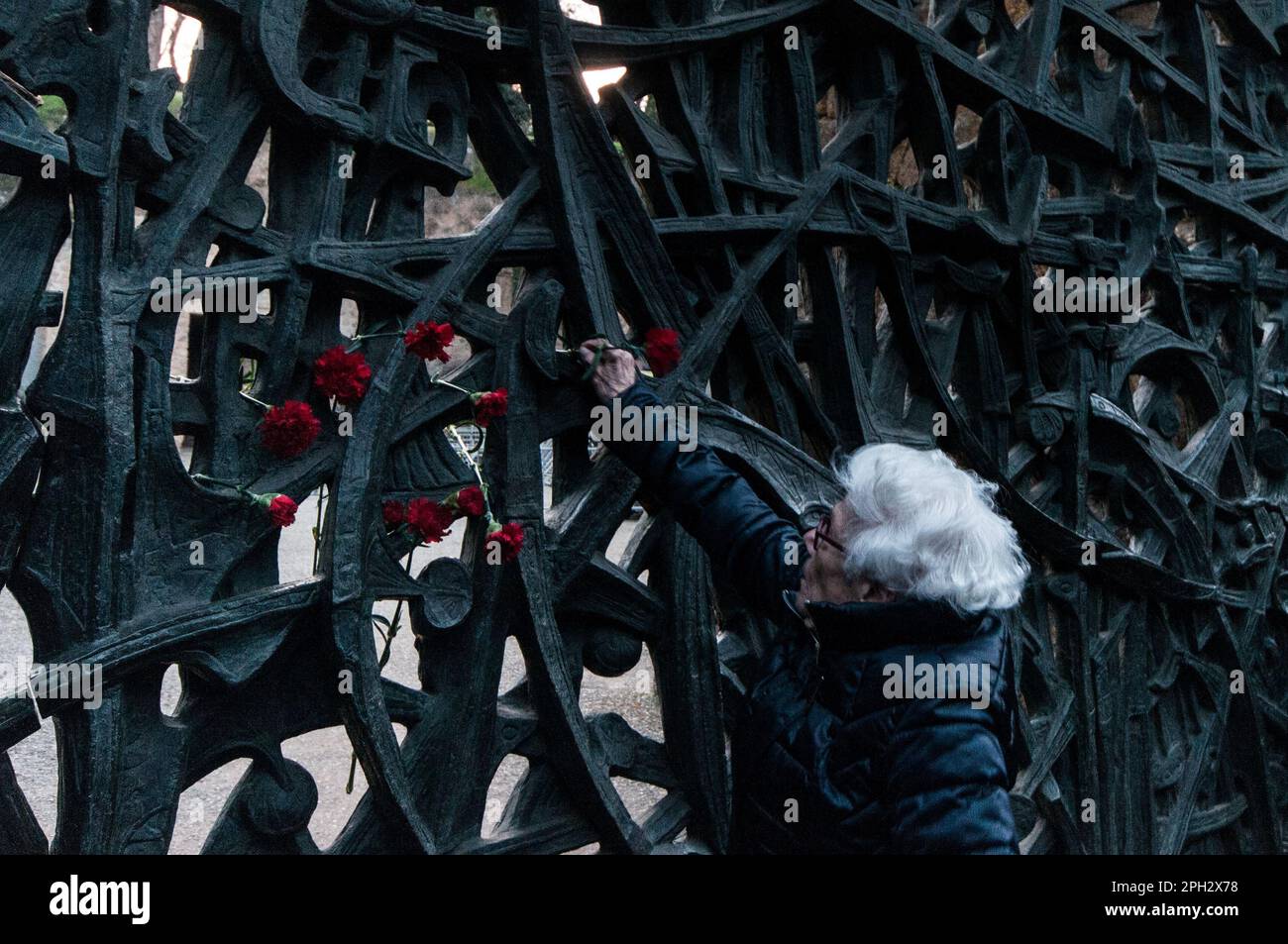 Rome, Italy. 24th Mar, 2023. The Communist Front in memory of the 79th ...