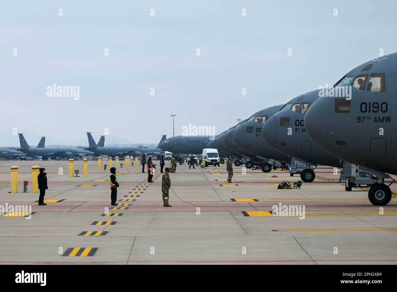Members of the 97th Aircraft Maintenance Squadron and 58th Airlift ...
