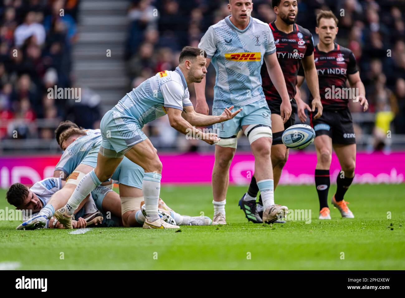 LONDON, UNITED KINGDOM. 25th, Mar 2023. Danny Care of Harlequins ...