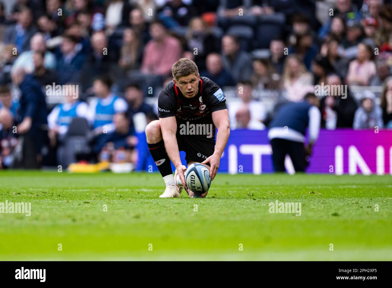 LONDON, UNITED KINGDOM. 25th, Mar 2023. Owen Farrell of Saracens (Capt ...