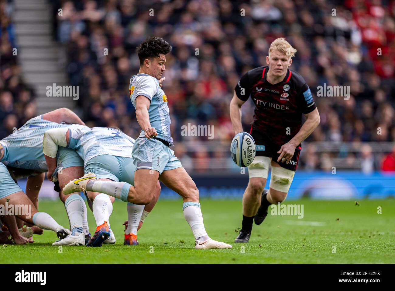 LONDON, UNITED KINGDOM. 25th, Mar 2023. Marcus Smith of Harlequins ...