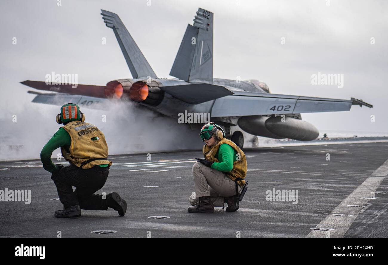 230324-N-DU622-1059 PHILIPPINE SEA (March 24, 2023) An F/A-18E Super ...