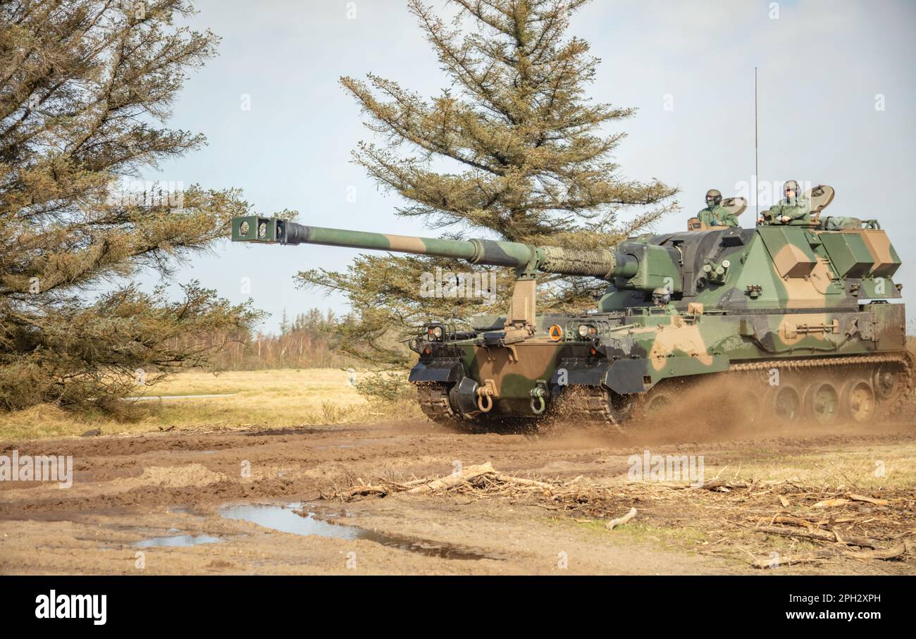 Polish soldiers assigned to the Multinational Field Artillery Brigade ...