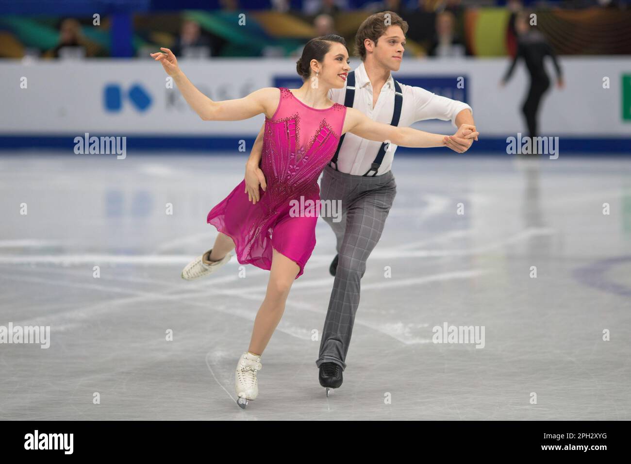 SAITAMA, JAPAN - MARCH 25: Caroline Green and Michael Parsons of USA ...