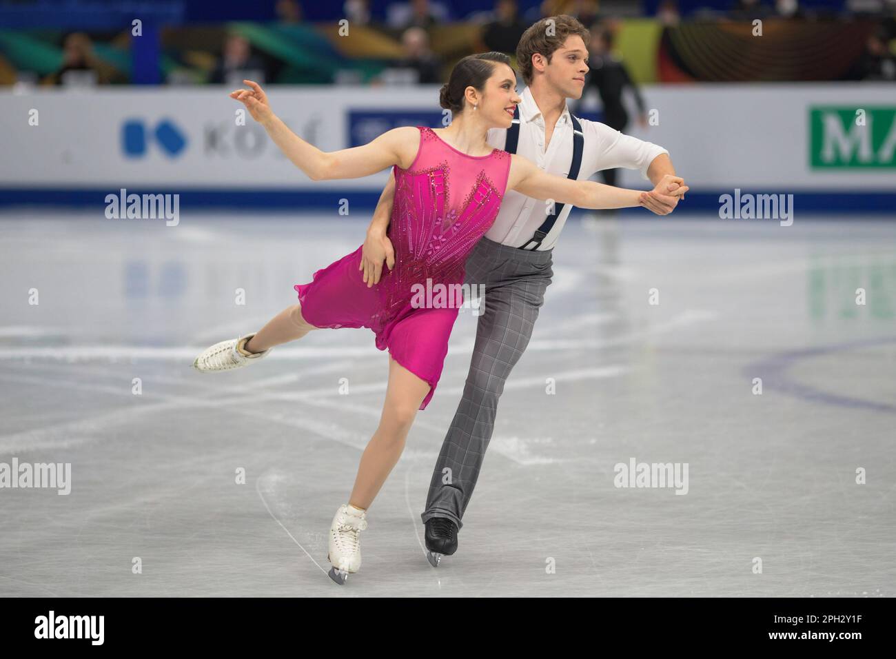 SAITAMA, JAPAN - MARCH 25: Caroline Green and Michael Parsons of USA ...