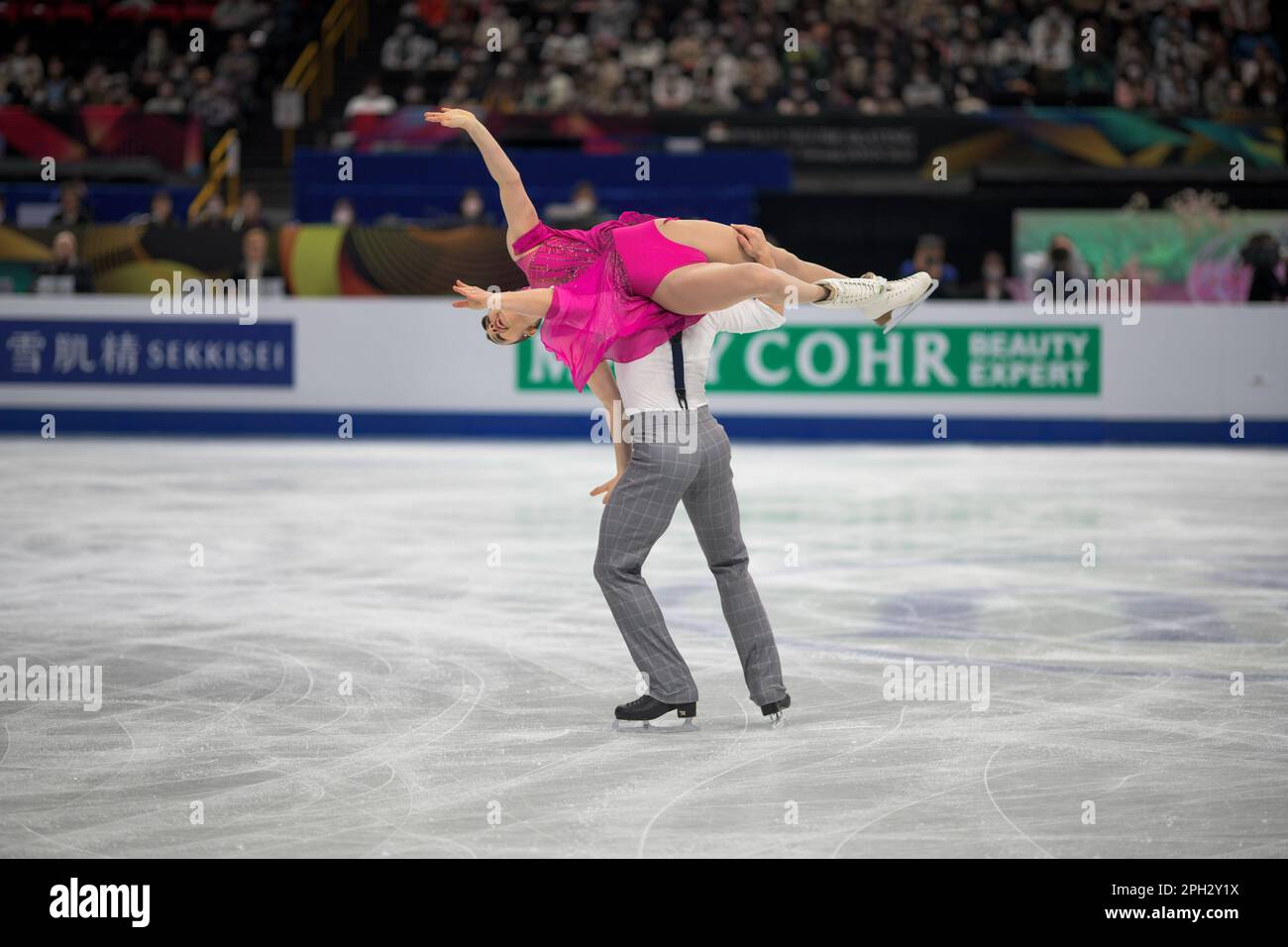 SAITAMA, JAPAN - MARCH 25: Caroline Green and Michael Parsons of USA ...