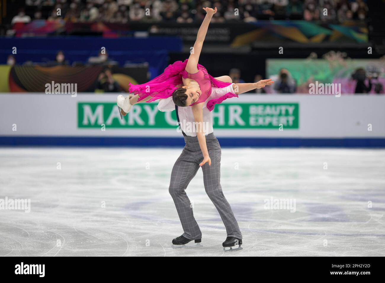 SAITAMA, JAPAN - MARCH 25: Caroline Green and Michael Parsons of USA ...