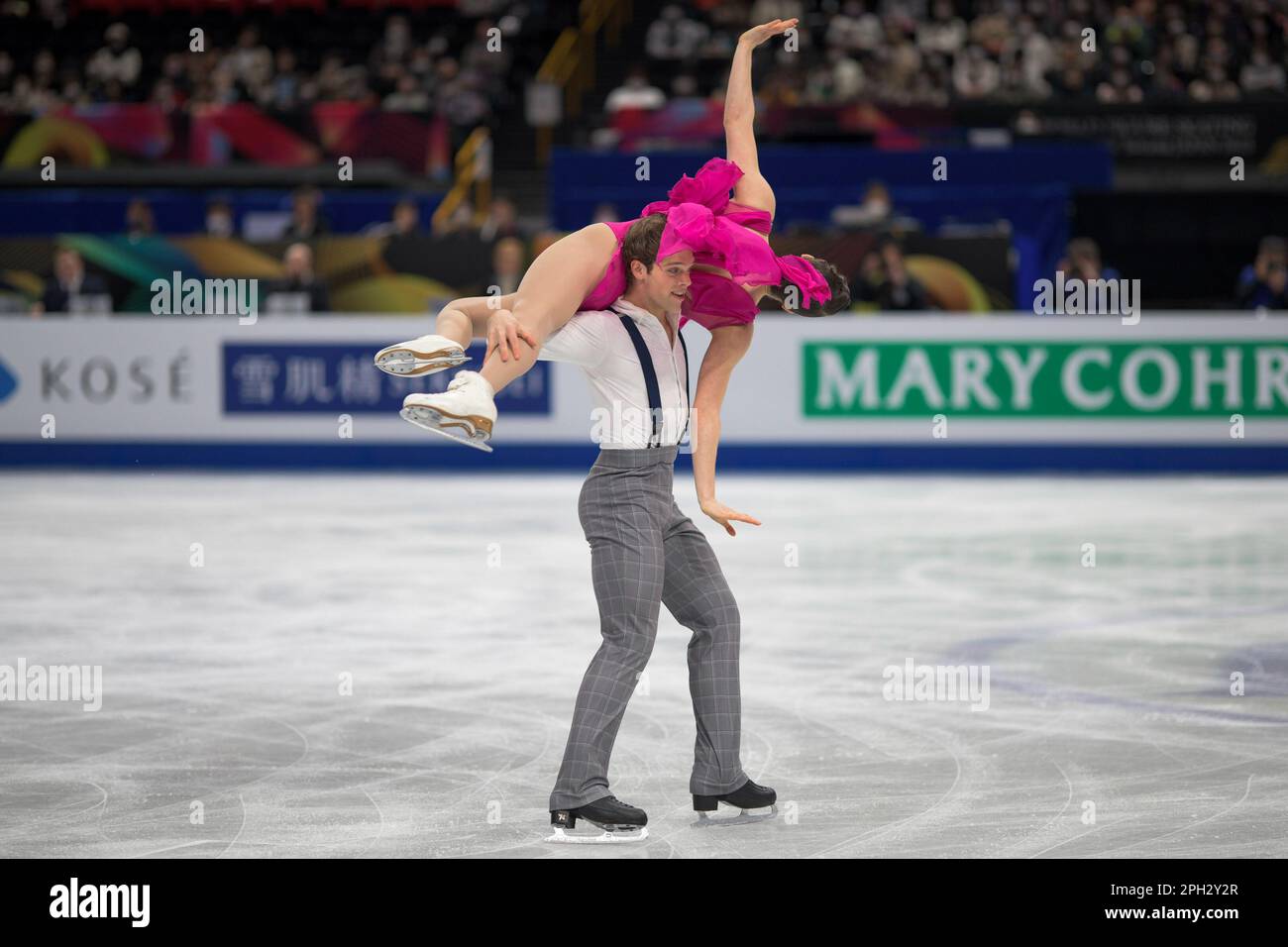 SAITAMA, JAPAN - MARCH 25: Caroline Green and Michael Parsons of USA ...