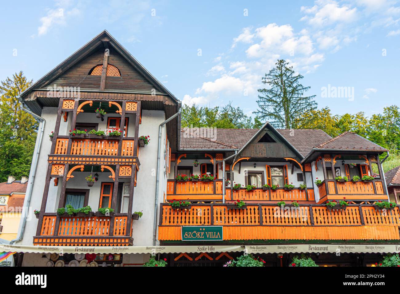 SOVATA, ROMANIA - AUGUST 24, 2022: Sovata city and Ursul lake resort ...