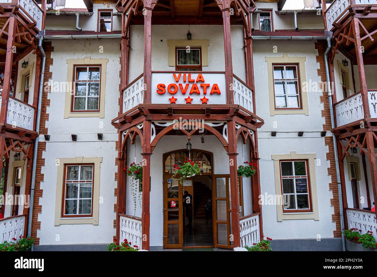 SOVATA, ROMANIA - AUGUST 24, 2022: Sovata city and Ursul lake resort ...
