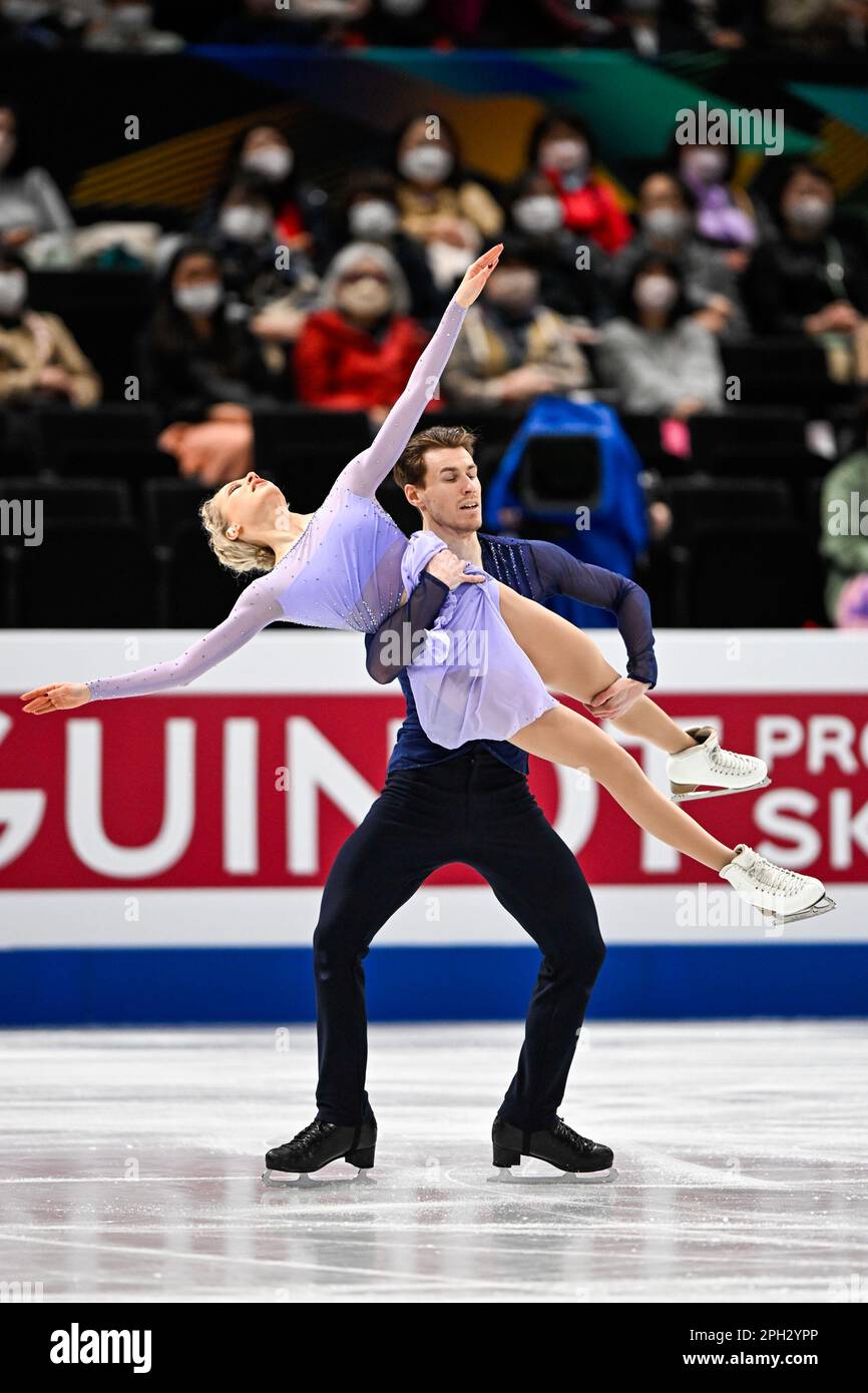 SAITAMA, JAPAN - MARCH 25: Juulia Turkkila and Matthias Versluis of ...