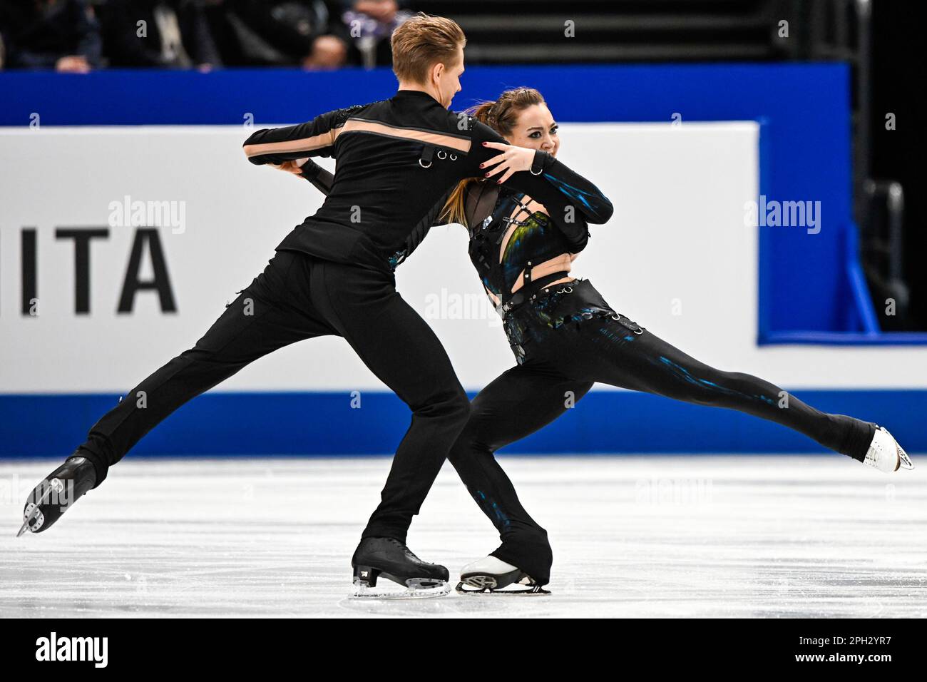 SAITAMA, JAPAN - MARCH 25: Allison Reed and Saulius Ambrulevicius of ...