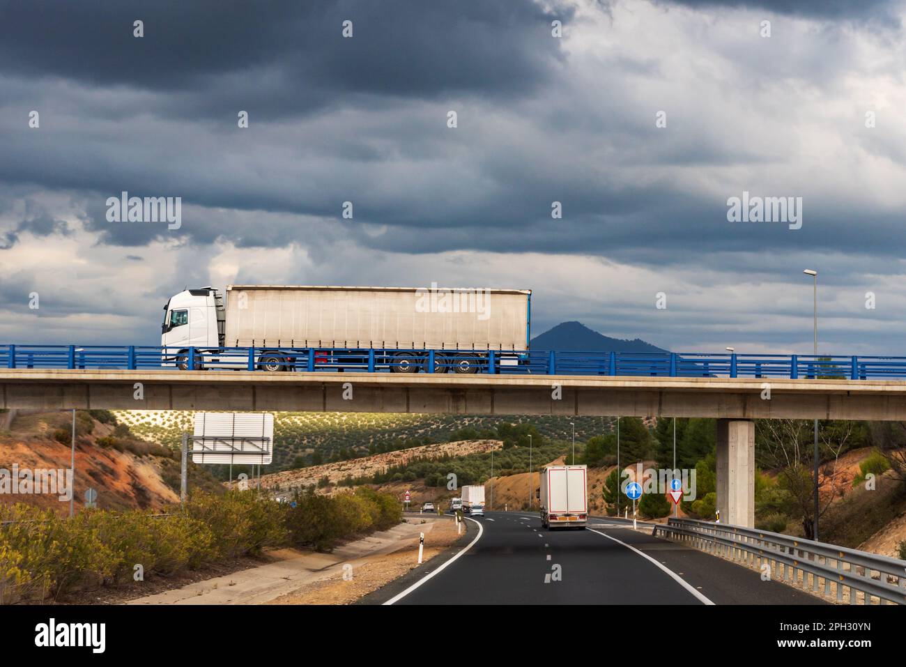 Motorway logistic delivery hi-res stock photography and images - Alamy