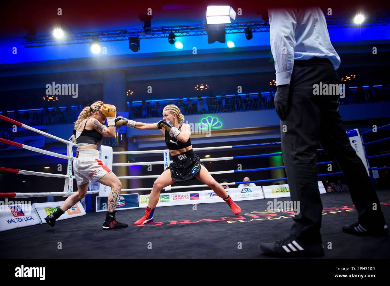 Hamburg, Germany. 25th Mar, 2023. Boxing: Boxing gala of the stable P2M ...