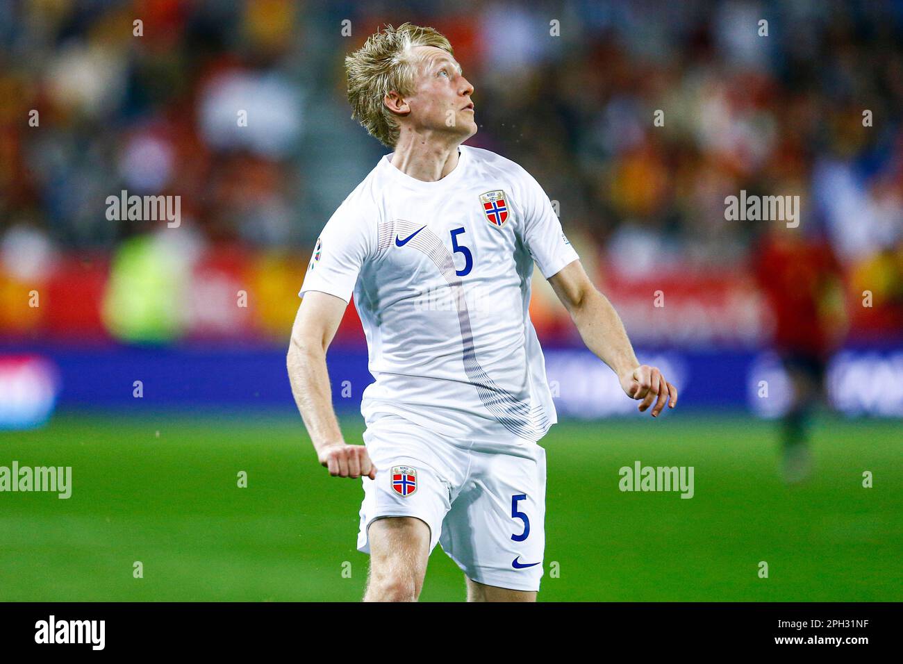 Birger Meling of Norway during the European Qualifiers match between ...