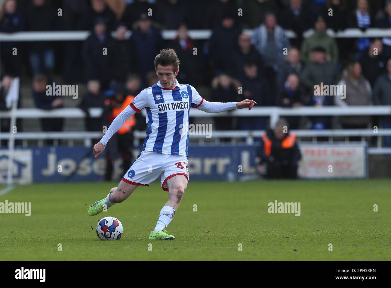 Hartlepool on Saturday 25th March 2023. Hartlepool United's Daniel ...