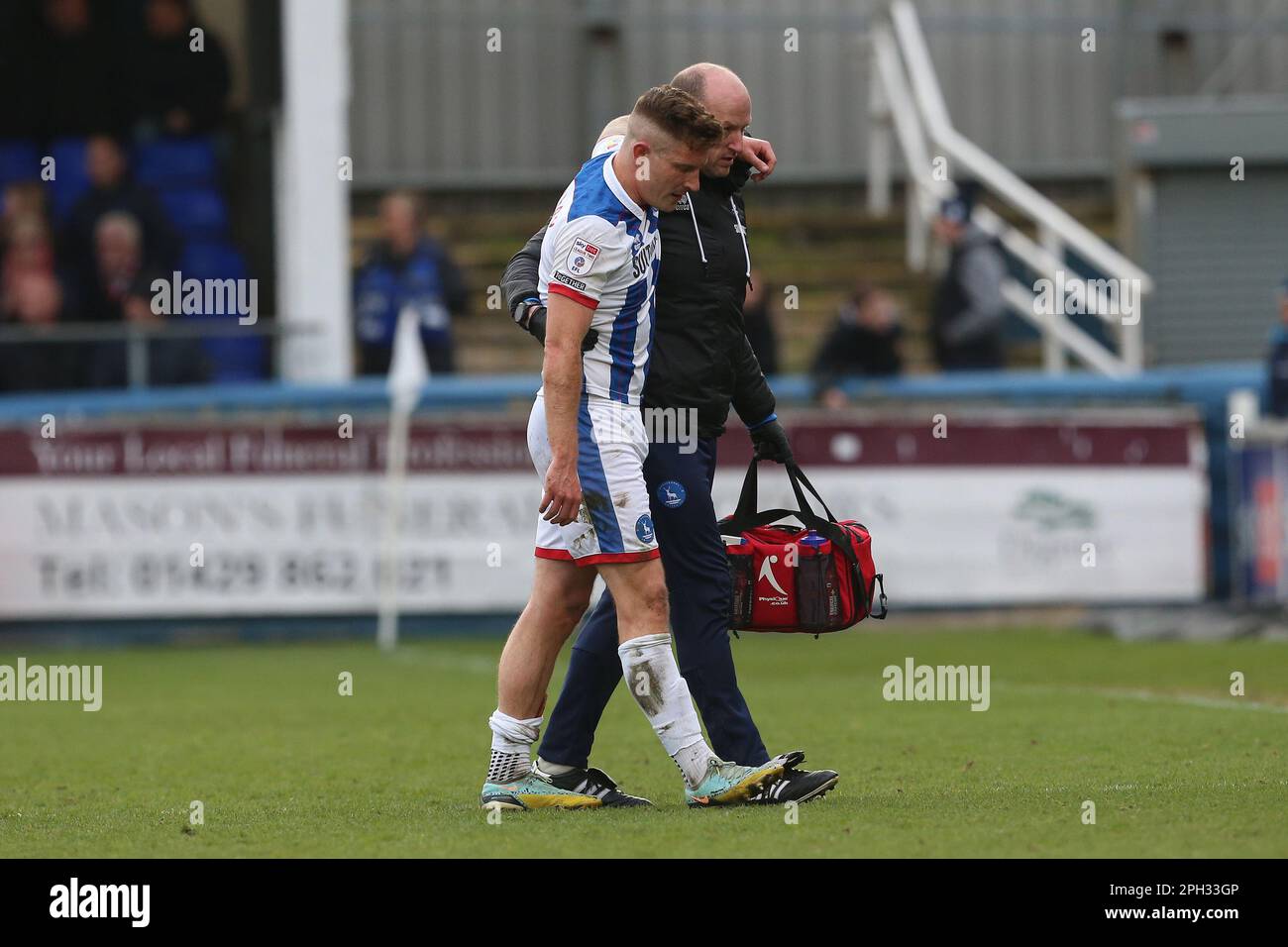 Hartlepool on Saturday 25th March 2023. Euan Murray of Hartlepool ...