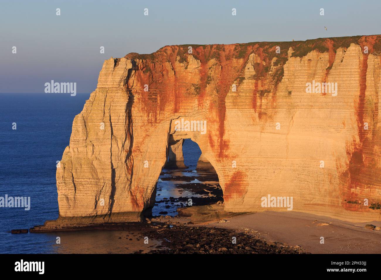 La Manneporte (arch) in Etretat (Seine-Maritime), Normandy, France at ...