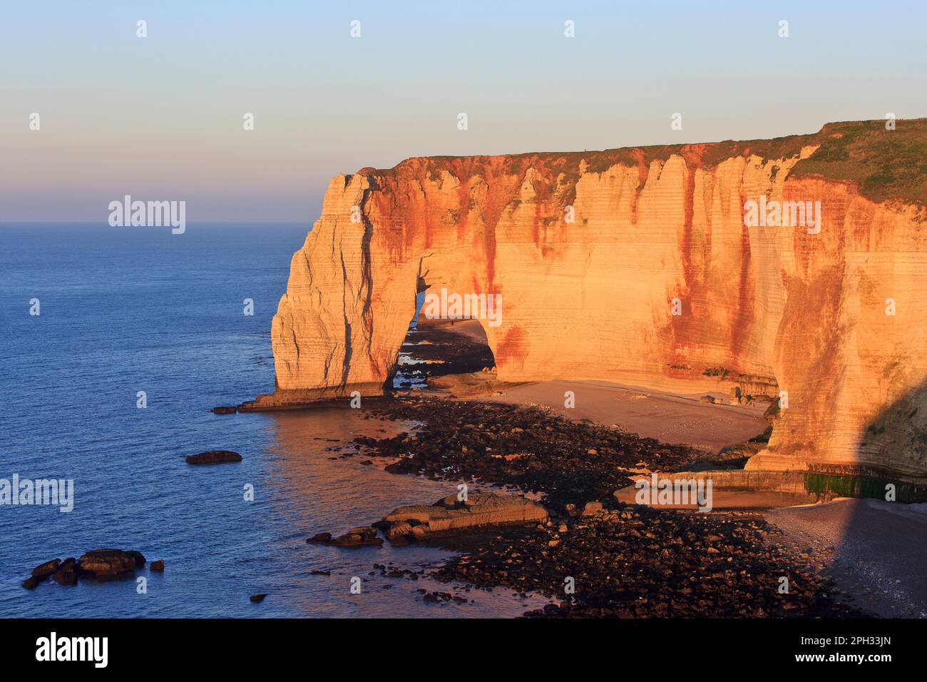 La Manneporte (arch) in Etretat (Seine-Maritime), Normandy, France at ...