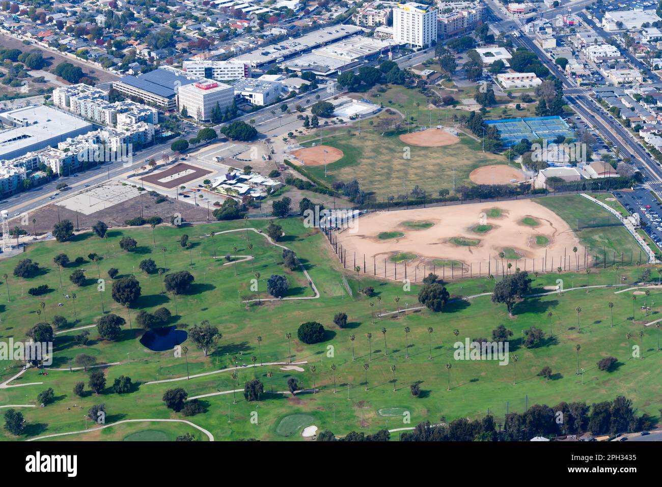 Aerial los angeles golf course hi-res stock photography and images - Alamy