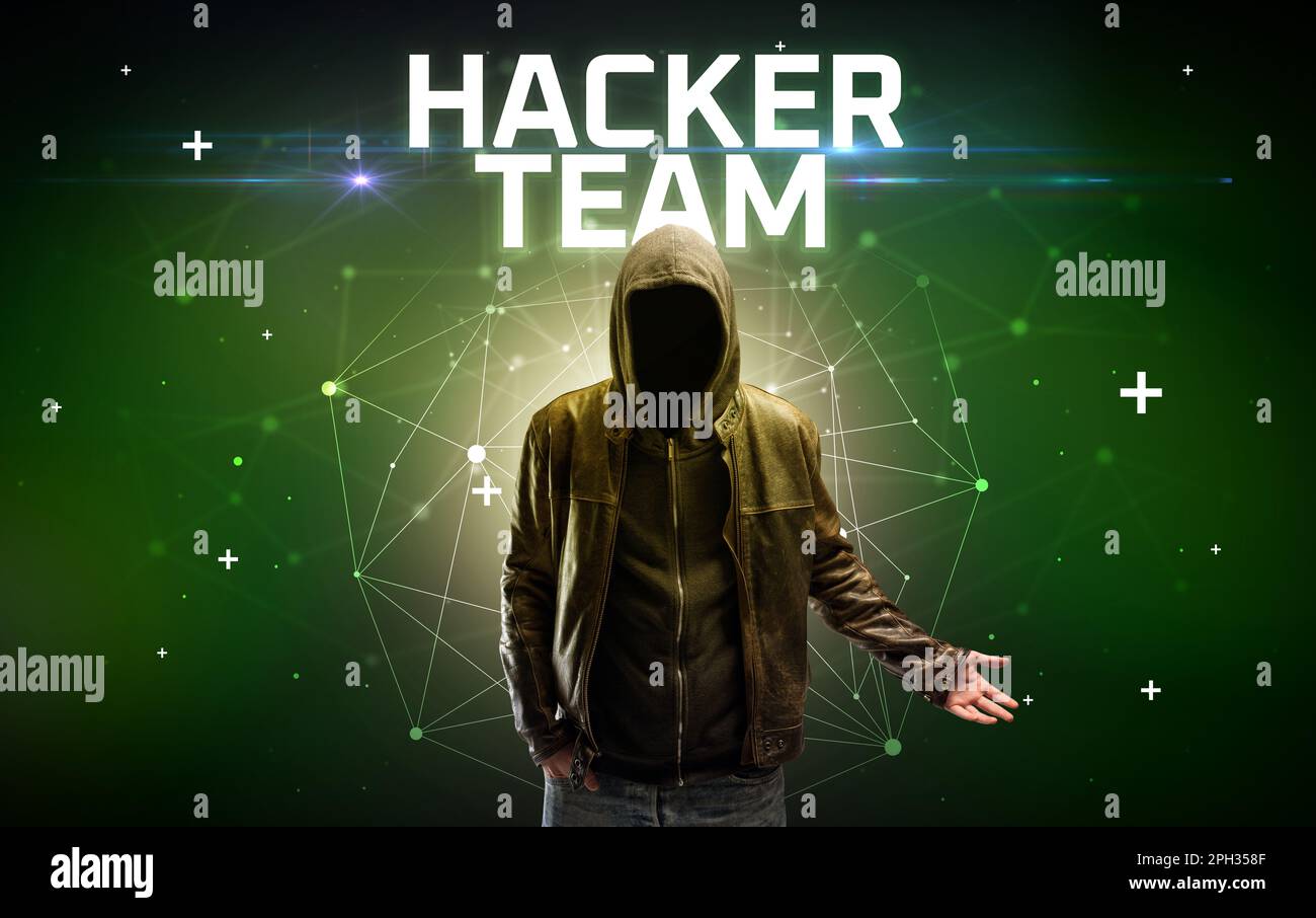 Mysterious hacker, online attack concept Stock Photo - Alamy