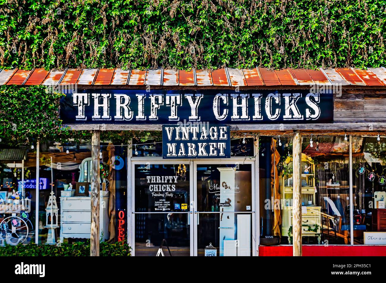 Thrifty Chicks vintage market is pictured, March 20, 2023, in Lucedale ...