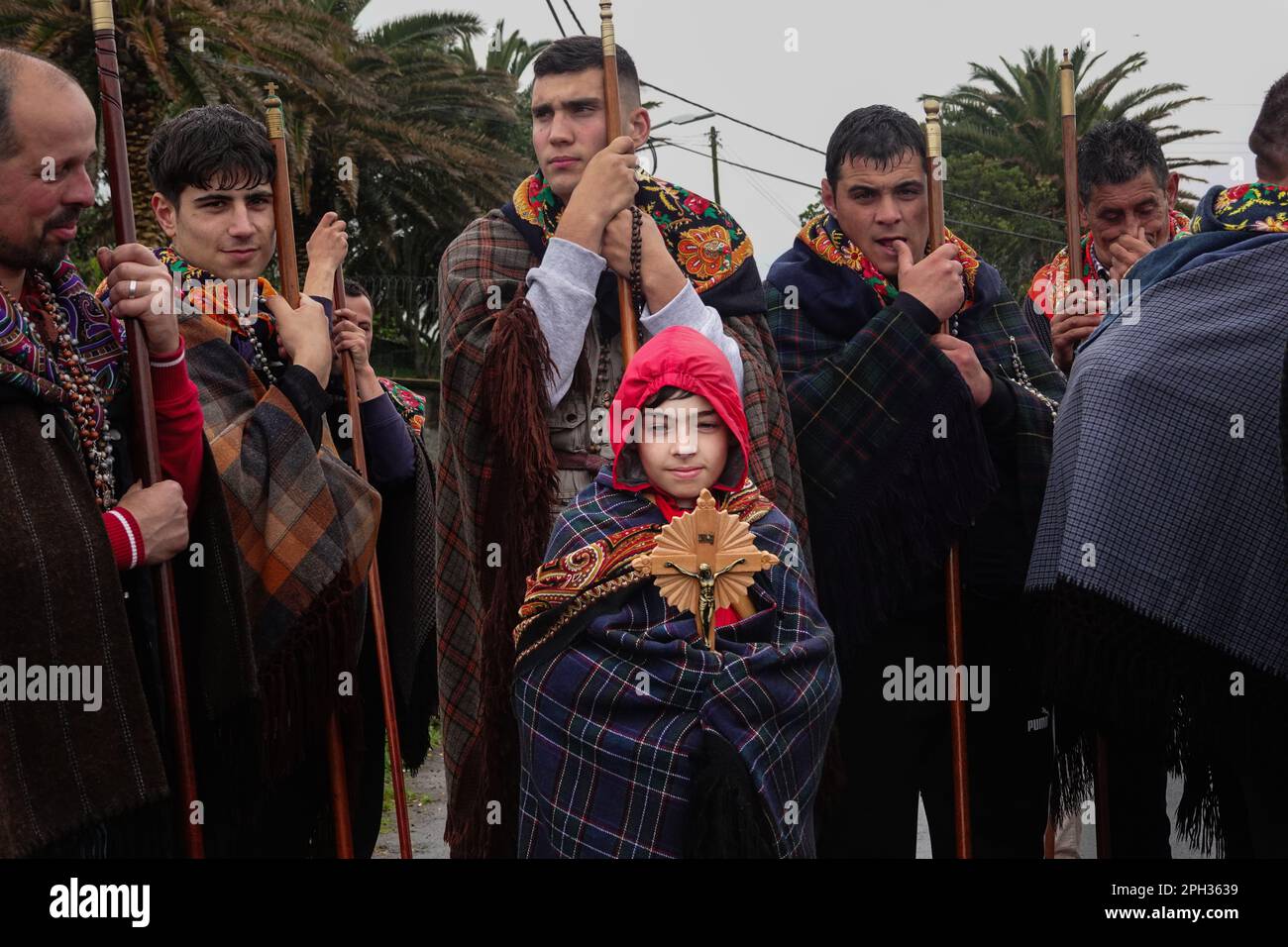 Calhetas, Portugal. 25th Mar, 2023. A young boy with a group of ...