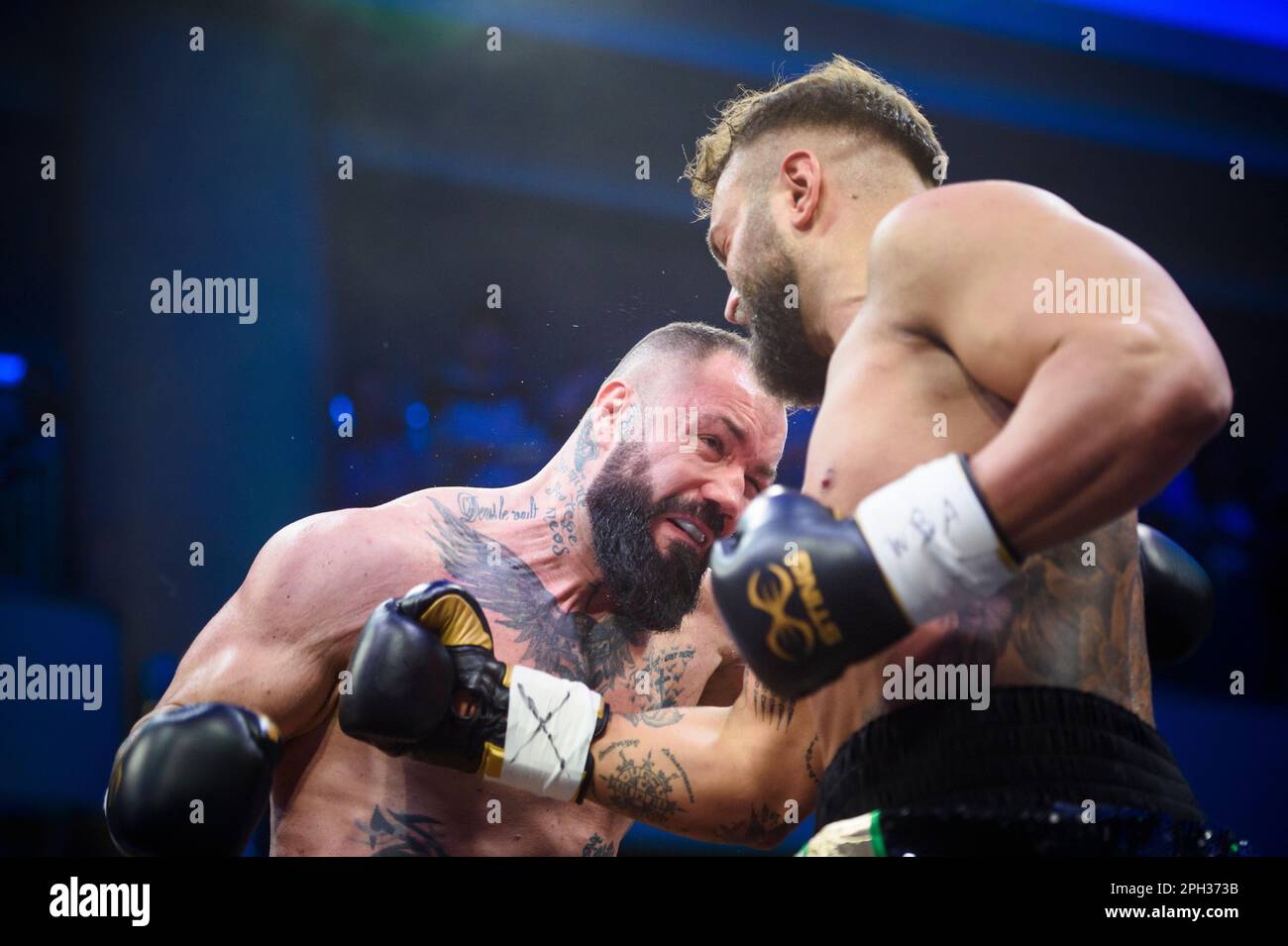 Hamburg, Germany. 25th Mar, 2023. Boxing: Boxing gala of the P2M stable ...