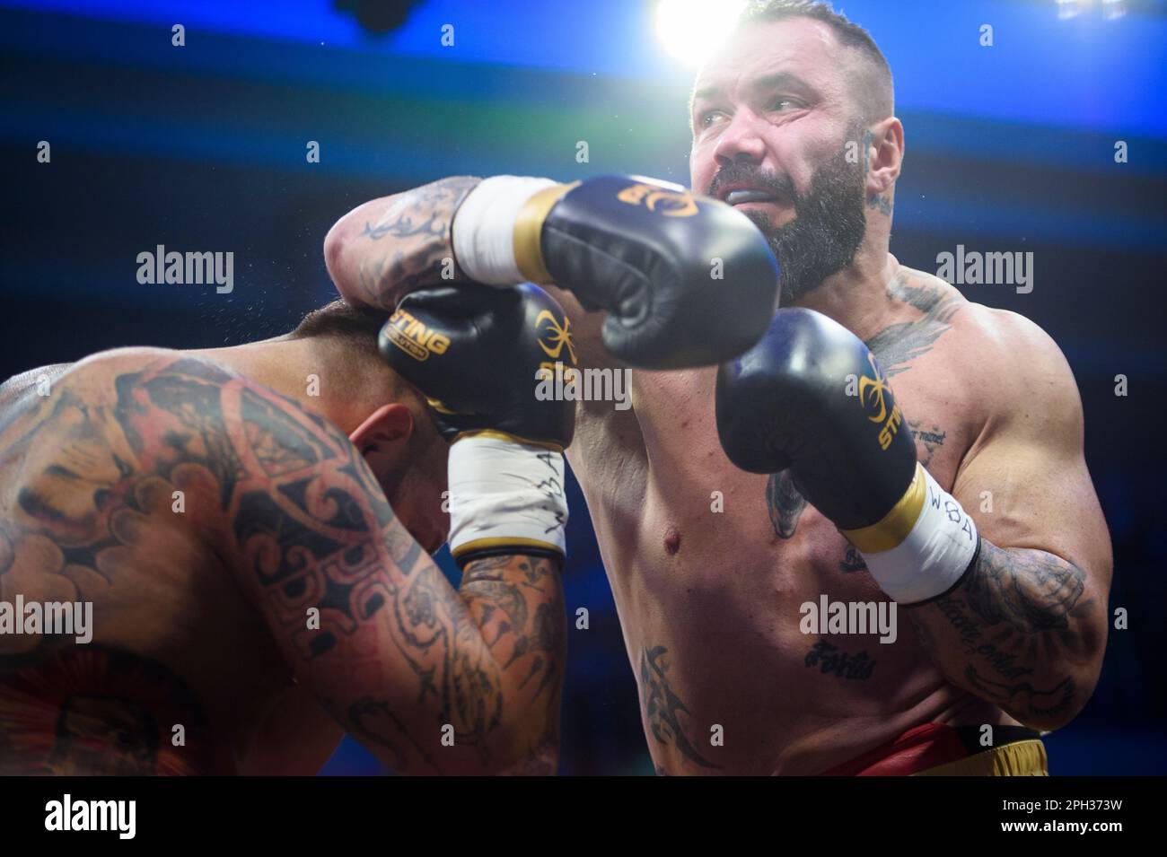 Hamburg, Germany. 25th Mar, 2023. Boxing: Boxing gala of the P2M stable ...