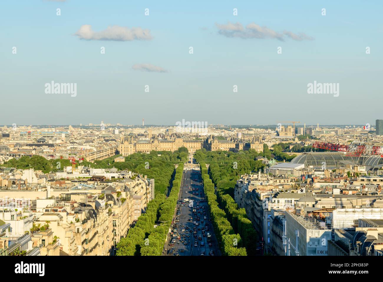 This landscape photo was taken, in Europe, in France, in ile de France, in Paris, in summer. We ...