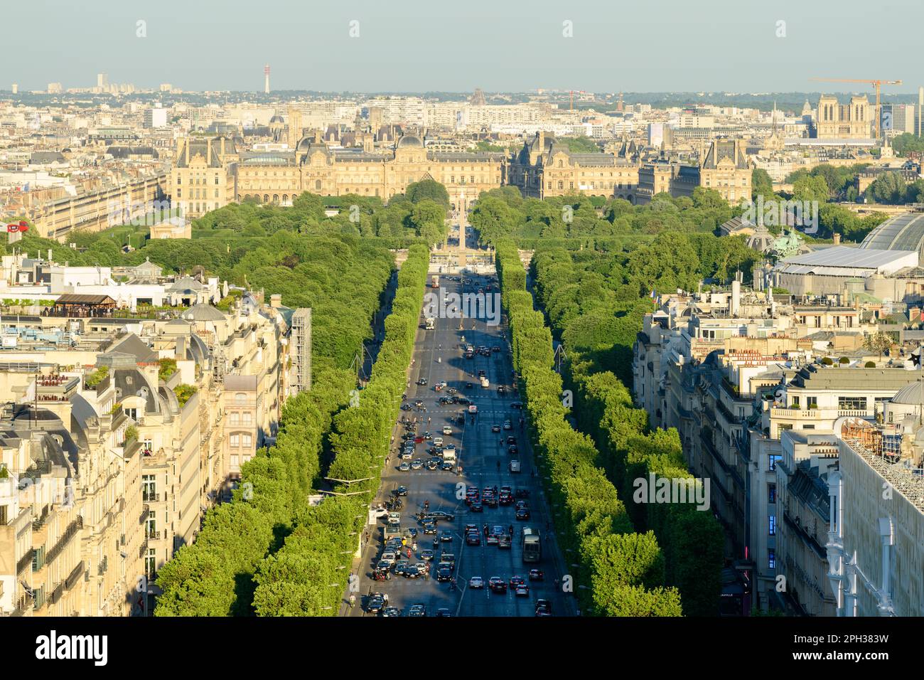 This landscape photo was taken, in Europe, in France, in ile de France, in Paris, in summer. We ...